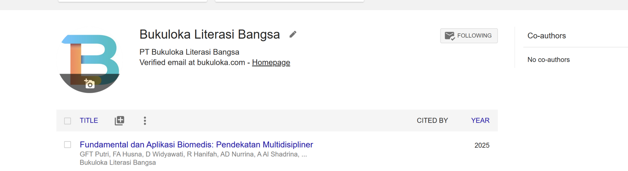 Cara Menambahkan Buku ke Google Scholar - Penerbit Bukuloka